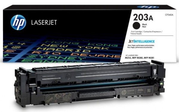 HP 203A Black Original LaserJet Toner Cartridge' ( 'CF540A' )