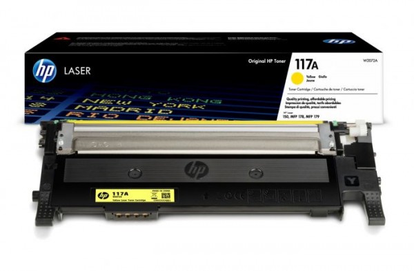 HP 117A Yellow Original Laser Toner Cartridge' ( 'W2072A' )