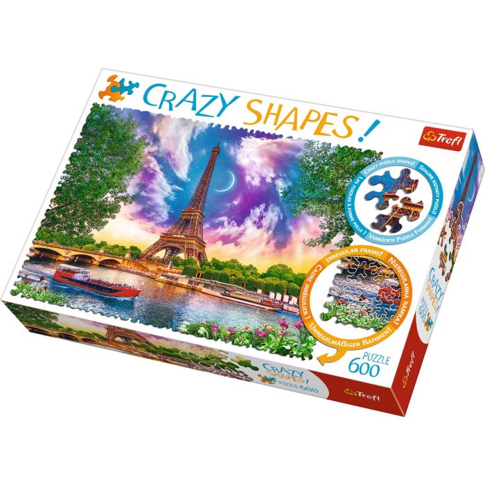 Trefl Puzzle 600 pcs Crazy Shapes - Sky over Paris