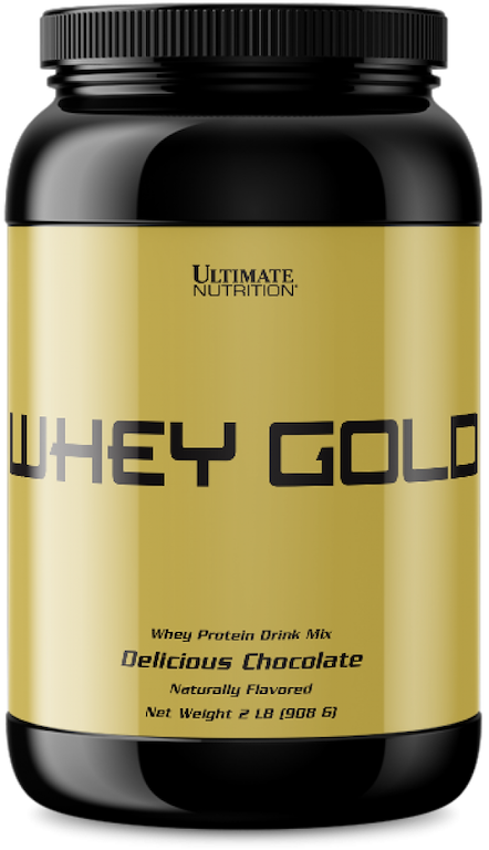 Ultimate Nutrition Whey Gold, Čokolada, 908 g