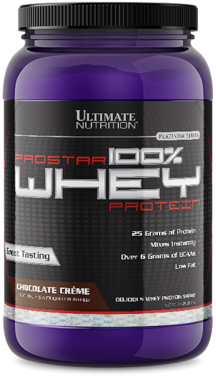 Ultimate Nutrition - 100% Whey Prostar, Čokolada, 907 g