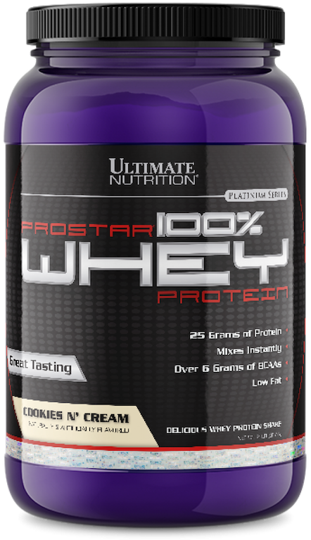Ultimate Nutrition - 100% Whey Prostar, Cookies & creme, 907 g
