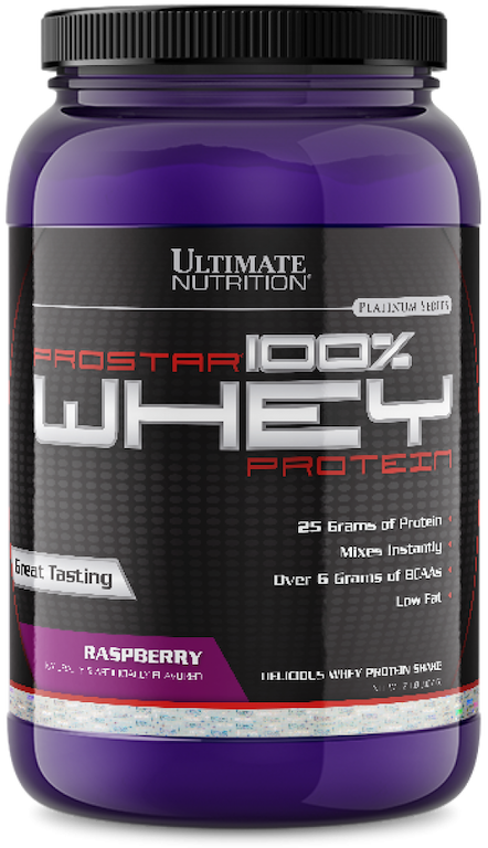 ULTIMATE NUTRITION - 100% WHEY PROSTAR, MALINA, 907 G