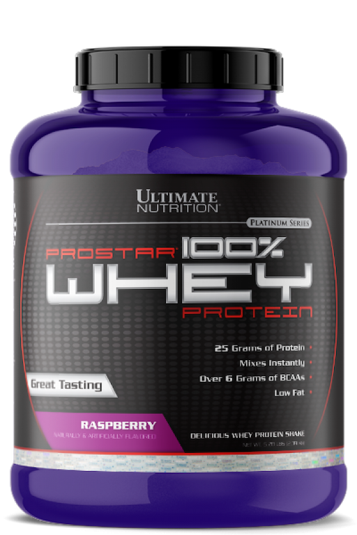 Ultimate Nutrition 100% Whey Prostar, Malina, 2,39kg
