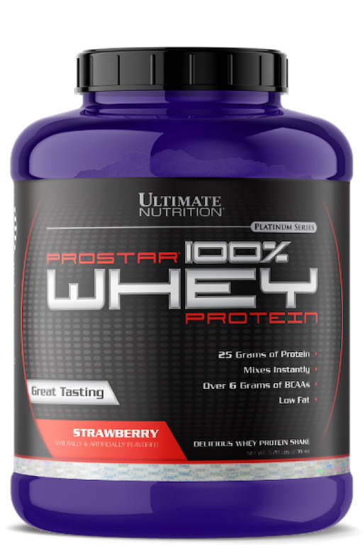 Ultimate Nutrition 100% Whey Prostar, Jagoda, 2,39 kg