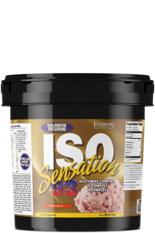 ULTIMATE NUTRITION ISO SENSATION 93, JAGODA, 2,2KG