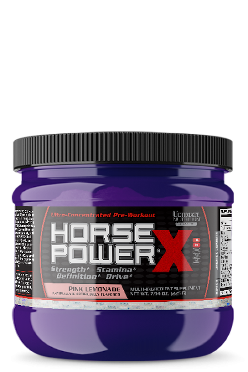 ULTIMATE NUTRITION HORSE POWER, PINK-LIMUNADA, 225G
