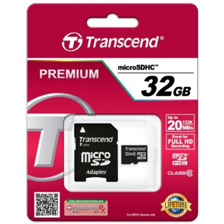 MICRO SD 32GB TRANSCE. TS32GUSDHC10