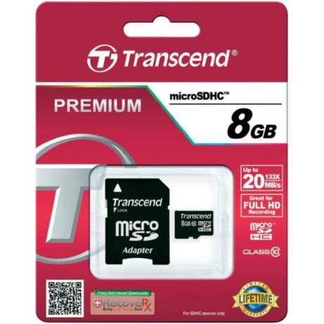 MICRO SD 8GB TRANSCEND TS8GUSDHC10