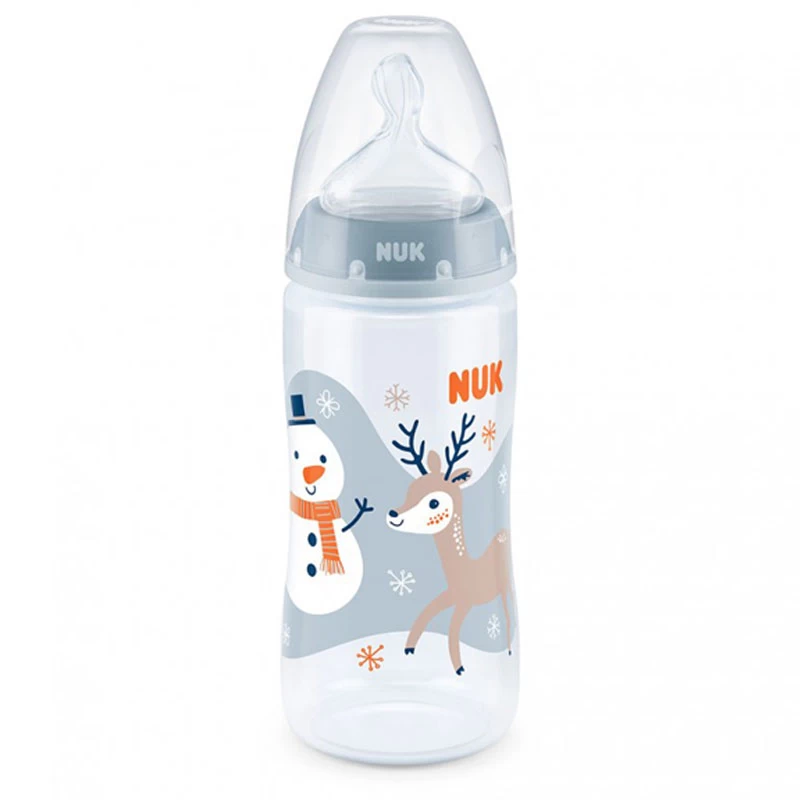 Nuk plastična flašica silikon Snow 300ml, 0-6m