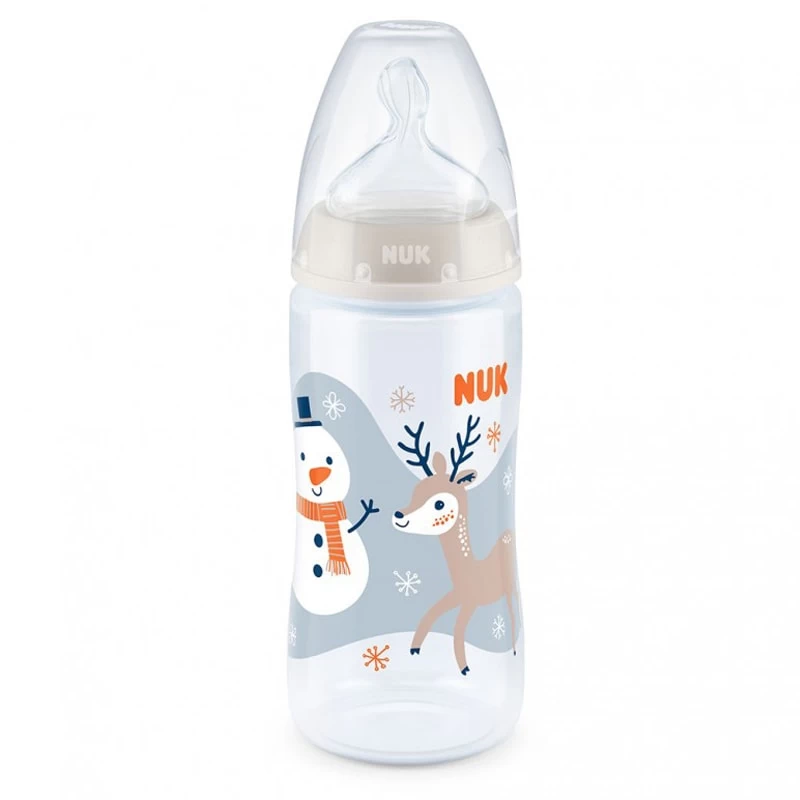 Nuk plastična flašica silikon Snow 300ml, 0-6m