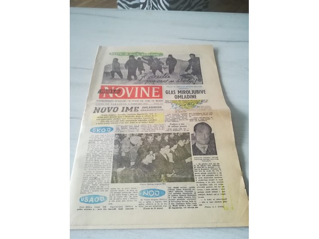 Male Novine br.341 - Sarajevo, 4.februara 1963.
