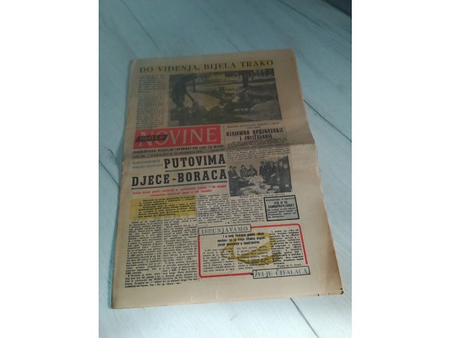 Male Novine br.330 - Sarajevo, 19  novembra 1962.