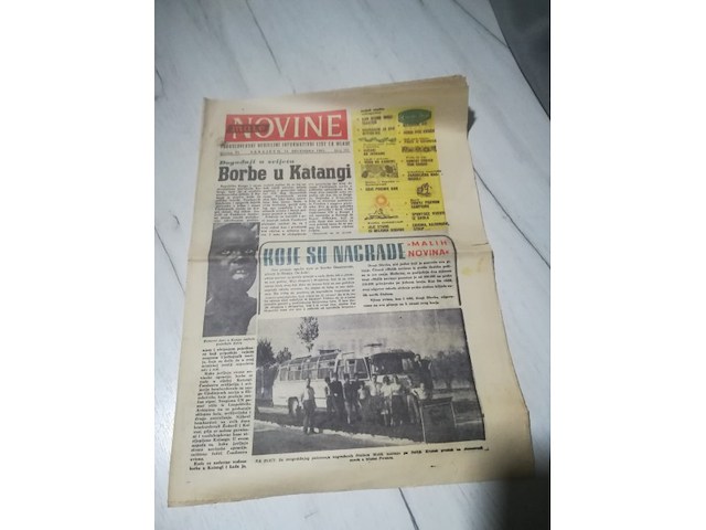 Male Novine br.281 - Sarajevo, 11.decembra 1961.