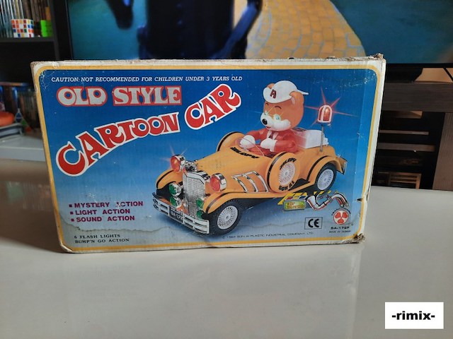 Old style cartoon car