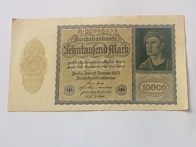 10 000 Maraka 1922.g - Nemačka -