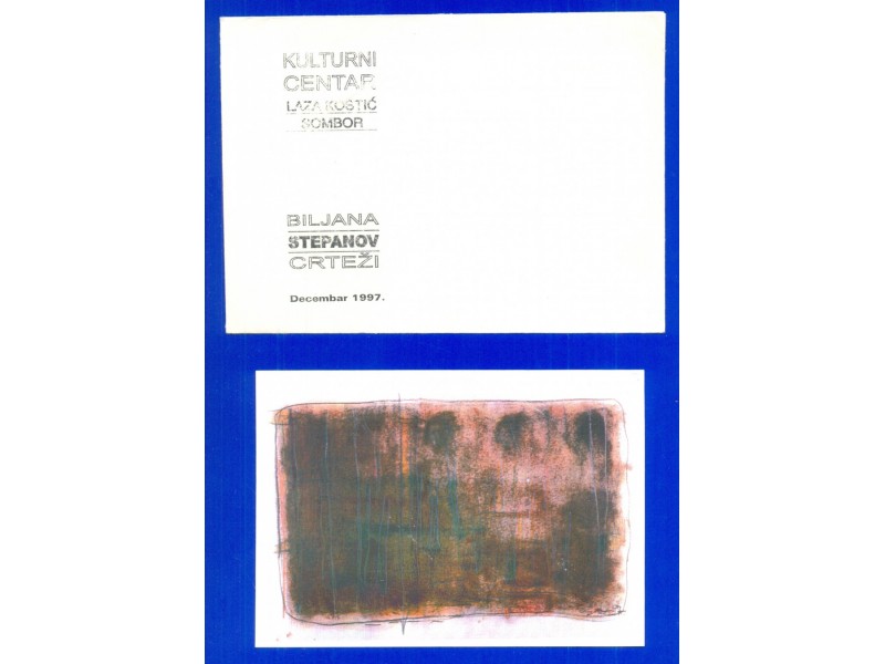 Pozivnica-Biljana Stepanov-Crteži,Koverta+Reprodukcija