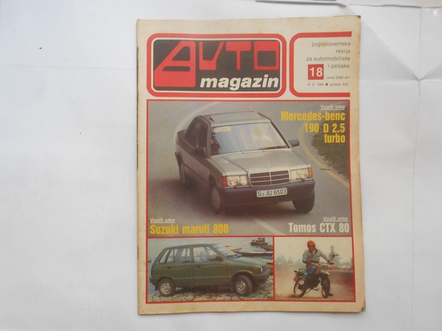 Auto magazin br.18, 6.9.1988.