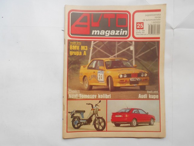Auto magazin br.25, 13.12.1988.