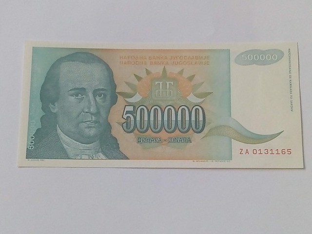500 000 Dinara 1993.g SRJ - Zamenska - ODLIČNA