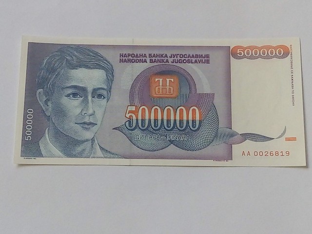 500 000 Dinara 1993.g - SRJ - Kopaonik - ODLIČNA -