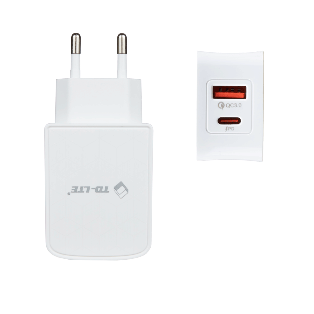 POWERFUL TD-LTE PD+USB Punjač PA130 QC 18W/3A