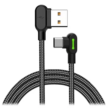 MCDODO NIGHT ELVES USB-C KABL POD UGLOM OD 90 STEPENI - 1.8M - TITANIJUM CRNI