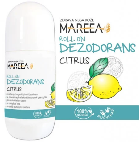 PRIRODNI DEZODORANS ROLL ON, CITRUS, 75ml