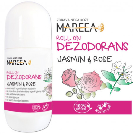 PRIRODNI DEZODORANS ROLL ON JASMIN & RUŽA 75 ml