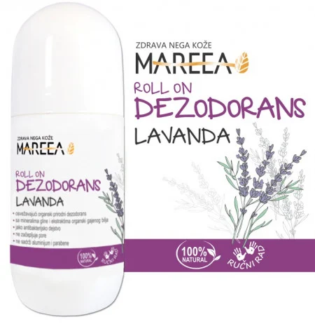 PRIRODNI DEZODORANS ROLL ON, LAVANDA, 75ml