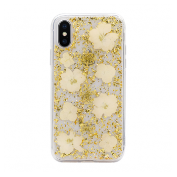 Maska Platina Flower za iPhone X/ XS zlatna