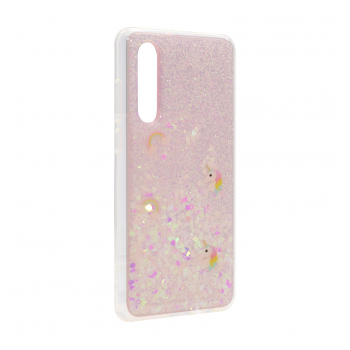 Maska Platina Unicorn za Huawei P30 svetlo roze