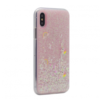 MASKA PLATINA UNICORN ZA IPHONE X/ XS SVETLO ROZE