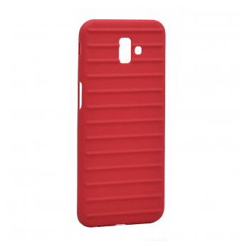 MASKA RIBBED ZA SAMSUNG J6 PLUS/ J610F (2018) EU CRVENA