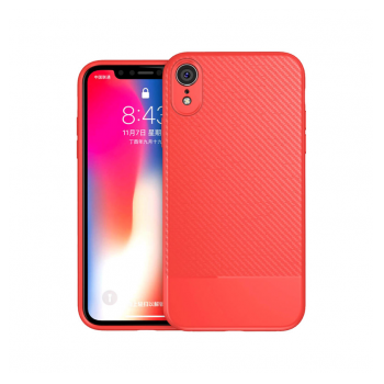 Maska Semicarbon za iPhone XR crvena