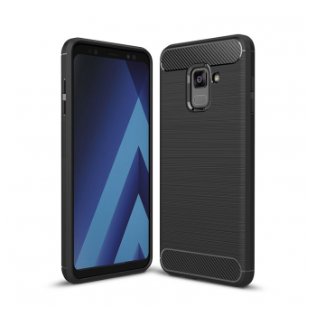 Maska Silicone Defender za Samsung A8 Plus/ A730 (2018) crna.