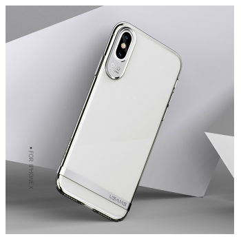 Maska Usams Q-plating case za iPhone X/ XS srebrna