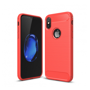 Maska Silicone Defender za iPhone X/ iPhone XS crvena.