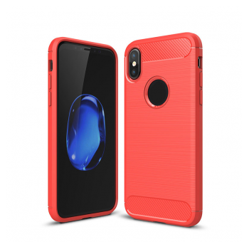 Maska Silicone Defender za iPhone X/ iPhone XS crvena.