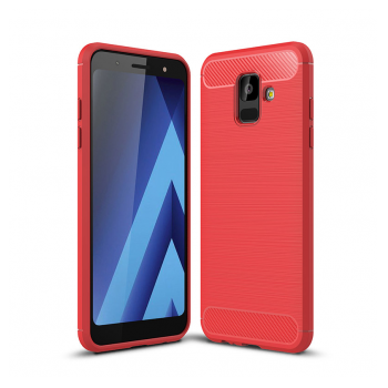 Maska Silicone Defender za Samsung A6/ A600F (2018) crvena.