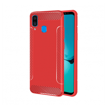 Maska Slim Fit za Samsung A20/ A205F/ A30/ A305F crvena.