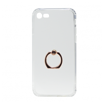 Maska HOCO Metal Finger Holder za iPhone 7/ 8/ SE (2020)/ SE (2022) roze zlatna