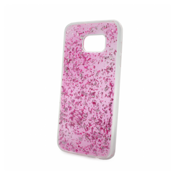 Torbica silikonska Leaves za Samsung G935/S7 Edge pink