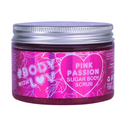 Šećerni piling za telo BODY WITH LUV Pink Passion 150g