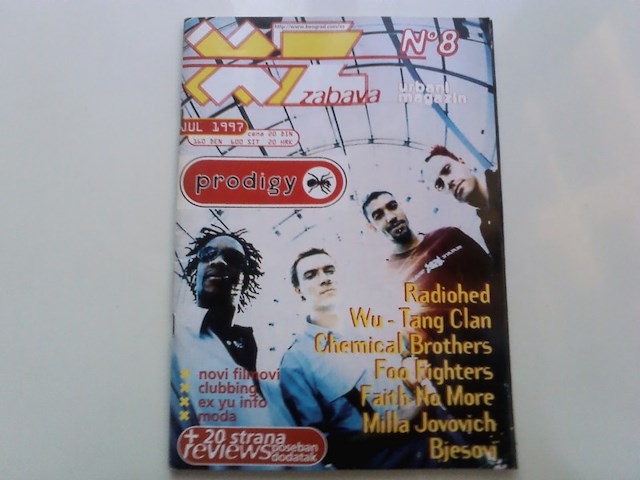 Časopis XZ ZABAVA br. 8, jul 1997.