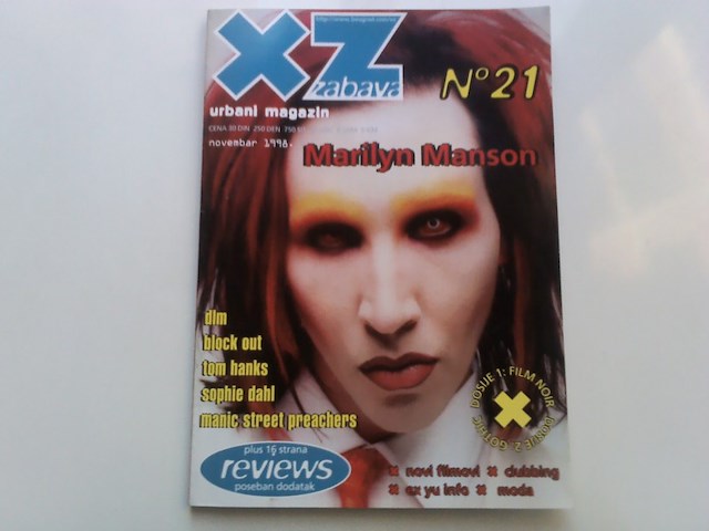 Časopis XZ ZABAVA br. 21 novembar 1998.
