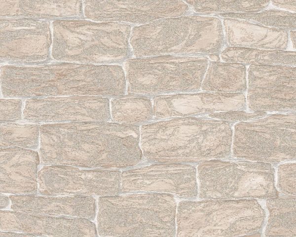 A.S. Création Wallpaper «Stone, Beige, Cream» 343826