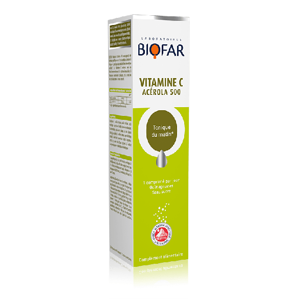 Biofar Vitamin C (Acerola 500mg) šumeće tablete 20 komada