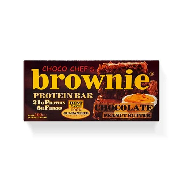 Brownie Protein Bar Čokolada kikiriki buter HFD 100 gr