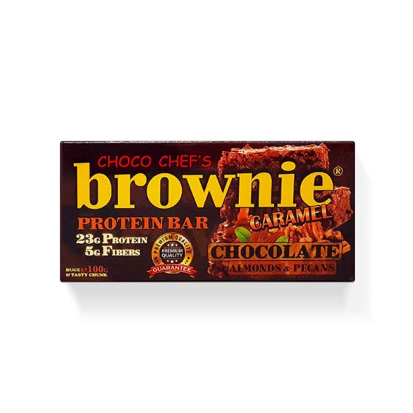 Brownie Protein Bar Karamel, badem i pekan orah HFD 100 gr
